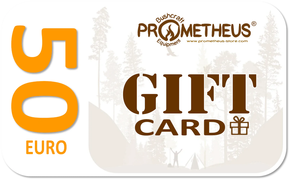GIFT CARD € 50 – PROMETHEUS Bushcraft Equipment