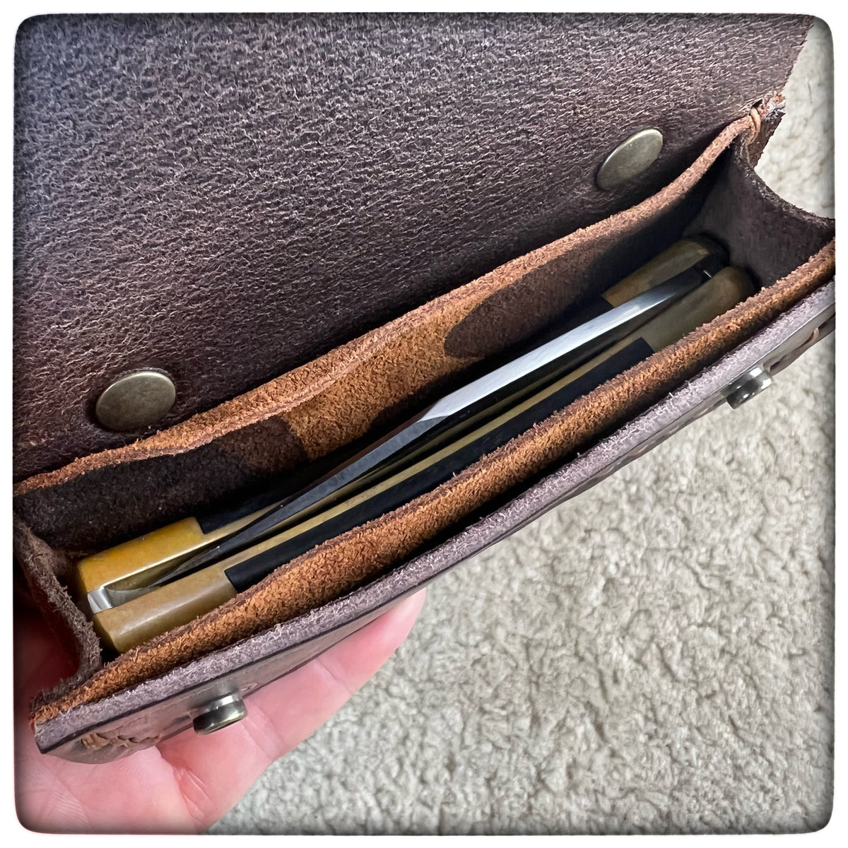 BUCK® 110 LEATHER SHEATH - Horizontal – PROMETHEUS Bushcraft Equipment