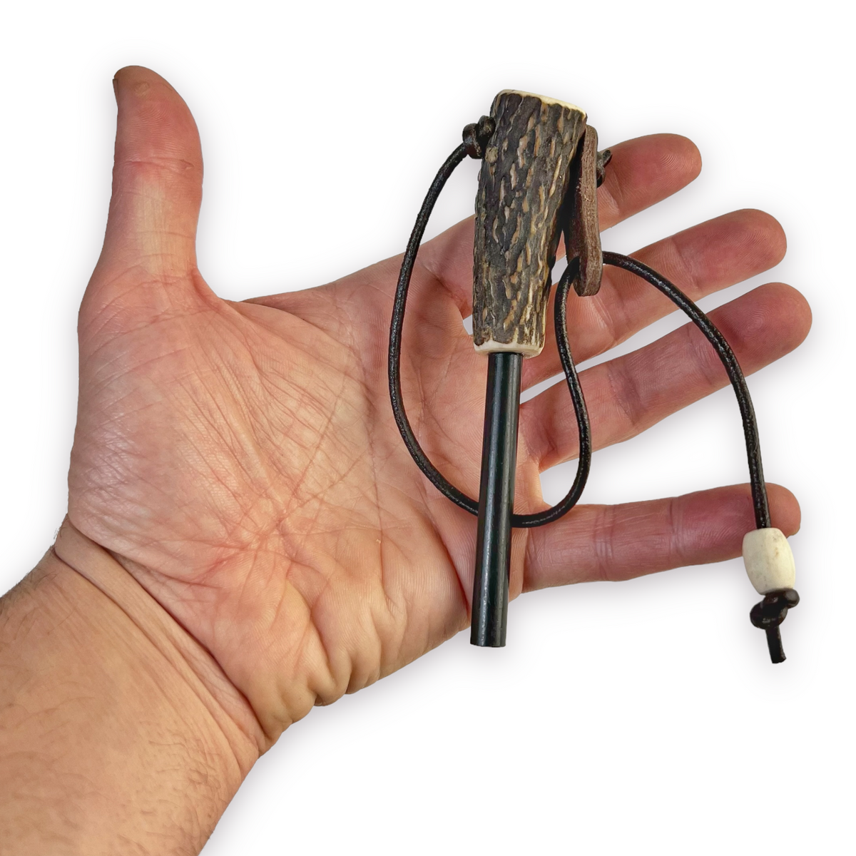 FERROCERIUM ROD with Deer antler handle – PROMETHEUS Bushcraft Equipment