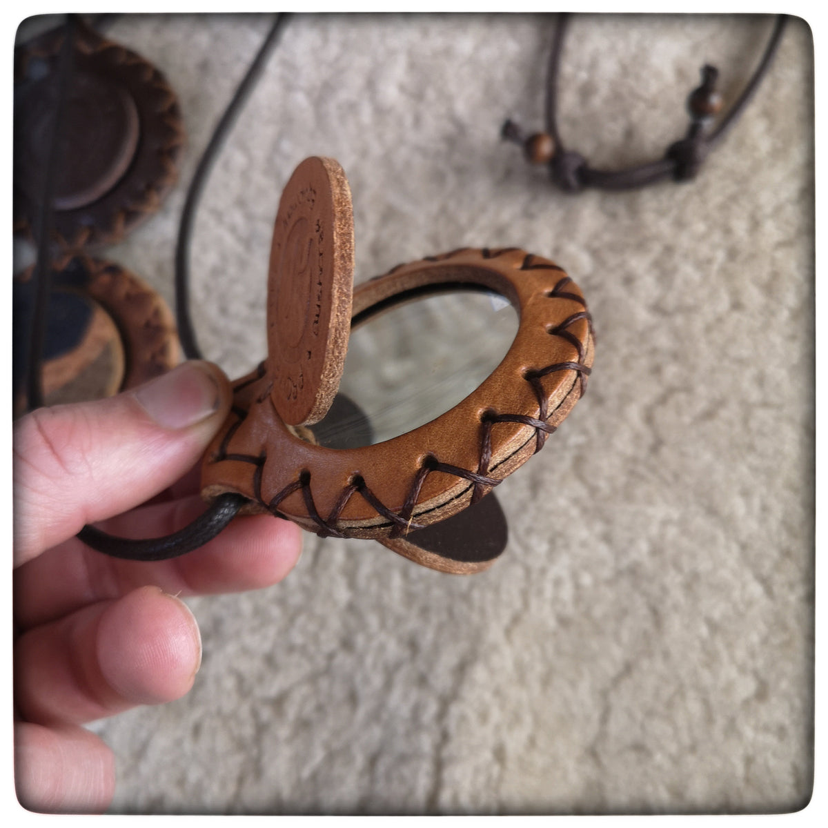 MAGNIFYING GLASS LENS Pendant – PROMETHEUS Bushcraft Equipment